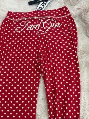 I.AM.GIA | Pants & Jumpsuits | Iamgia Red Polka Dot Track Pants | Poshmark